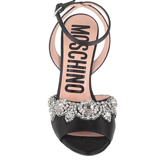 Moschino | Shoes | Moschino Embellished Sandals Heels 39 | Poshmark